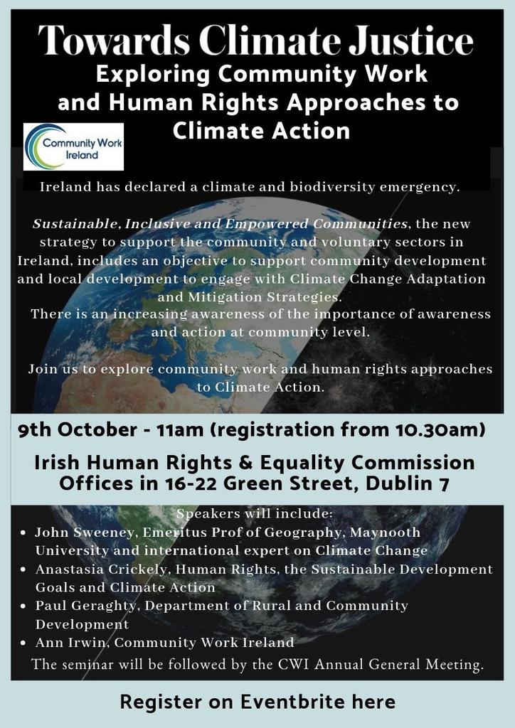 Towards Climate Justice: Exploring Community Work and Human Rights ...